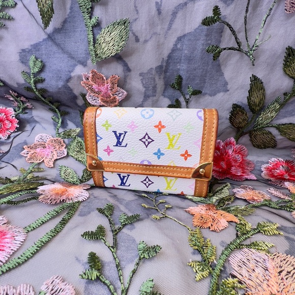 Louis Vuitton | Bags | Louis Vuitton Wallet Authentic X Takashi ...